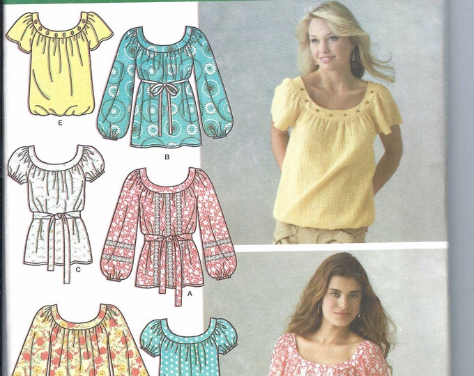 Uncut Simplicity Sewing Pattern 3887 Size 8-16 16-24 Banded Neckline ...