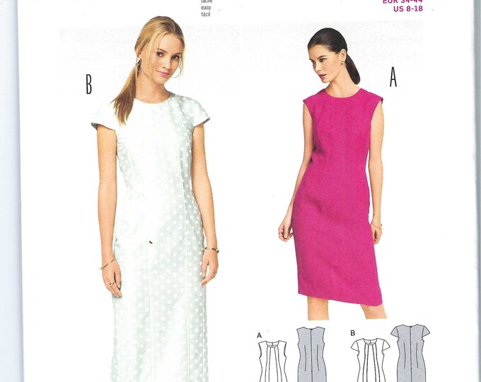 Uncut Burda Style Sewing Pattern 6510 Misses’ Shift Dress Size 8-18 FF ...