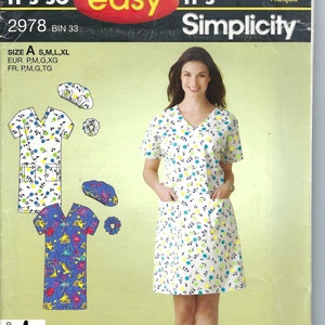 Uncut Simplicity Sewing Pattern 2978 Misses Dress Size S-m-l-xl FF - Etsy