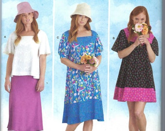 Uncut Simplicity Sewing Pattern 9140 10599 Misses Dress Pattern Easy to ...