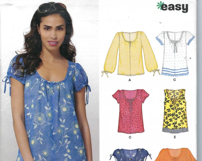 Uncut New Look Sewing Pattern Womens Tops in Misses Sizes, Spring ...