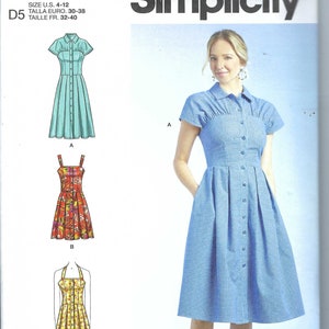 Uncut Simplicity Sewing Pattern 9742 11770~ Misses' Button Front ...