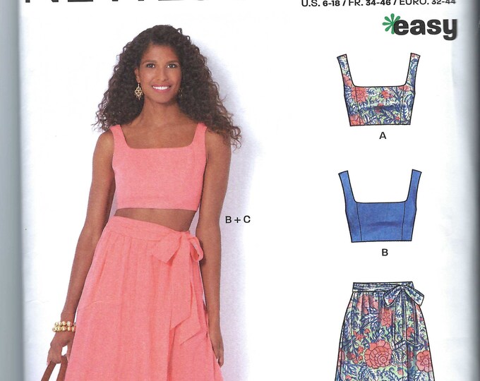 Uncut New Look Sewing Pattern 6722 Uncut Pattern, Misses Skirt & Bra ...
