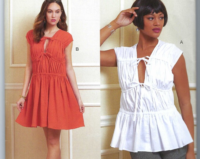 Uncut Vogue Sewing Pattern 11476 1888 Loose Fitting Dress and Top Size ...
