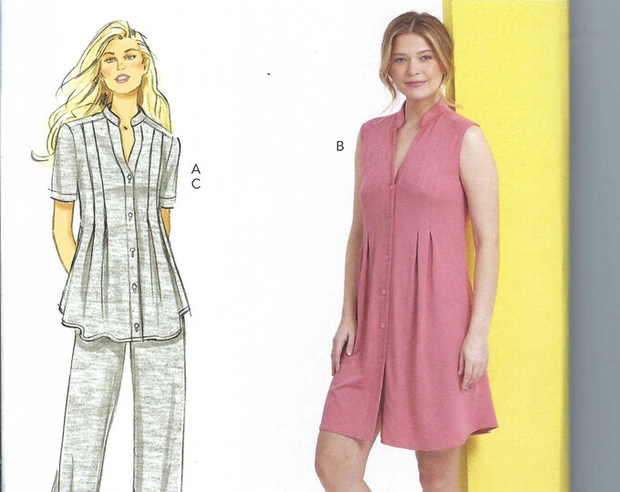 Uncut Butterick Sewing Pattern Easy to Sew Misses' Knit Lounge Top ...