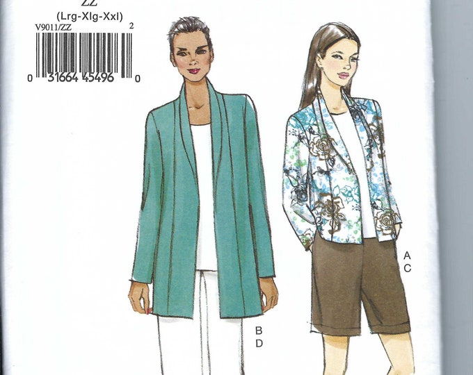 Uncut Vogue Sewing Pattern 9011 Misses' Jacket Shorts and Pants Size Xs ...