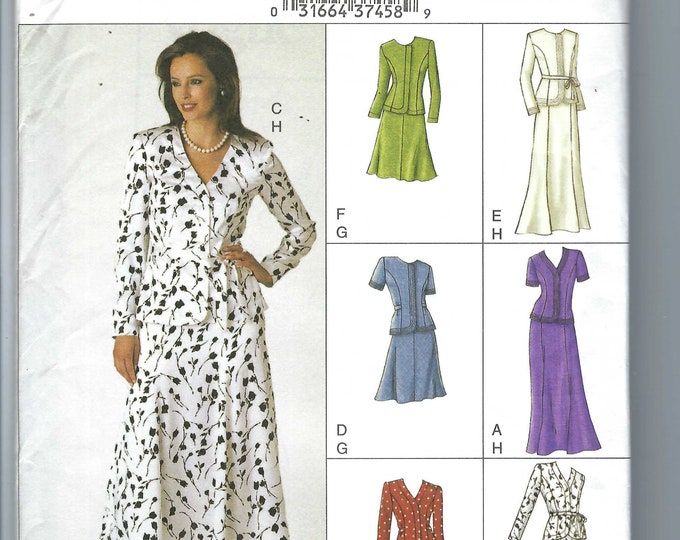Uncut Vogue Sewing Pattern Skirt and Top Sewing Pattern UNCUT Vogue 7822 Sizes 8-10-12 FF - Etsy