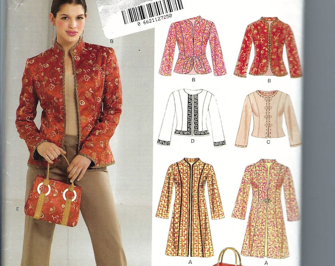 Uncut New Look Sewing Pattern 6610 Long Sleeved Jackets Coats, Bag ...