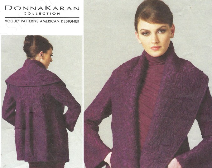 Uncut Vogue Sewing Pattern 1263 Donna Karan Collection Misses Jacket ...