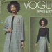 Uncut Vogue Sewing Pattern 1646 Misses' Coat and Skirt Size Xs-s-m L-xl ...