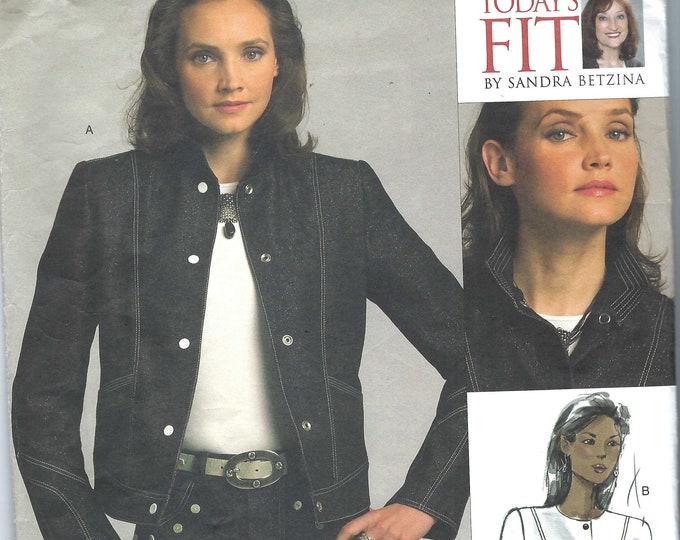 Uncut Vogue Sewing Pattern 1036 Jacket Semi-fitted, Hip Length, Lined ...