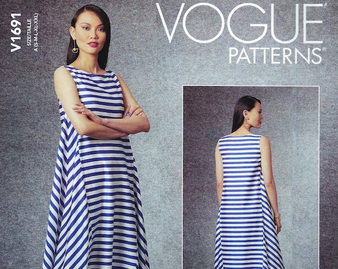 Uncut Vogue Sewing Pattern 10569 V1691 1691 Misses' Dress - Etsy
