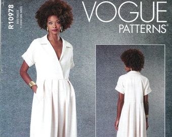 Vogue Sewing Pattern for Women's Dress, Pullover Dress, Shirt Dress ...