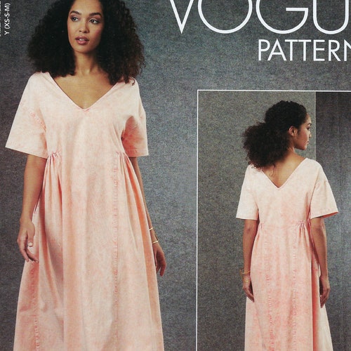 Uncut Vogue Sewing Pattern 1799 Women's Dress Pullover | Etsy