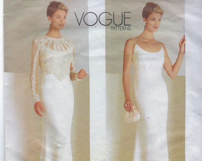 Uncut Vintage Vogue Sewing Pattern 2065 Badgley Mischka American ...