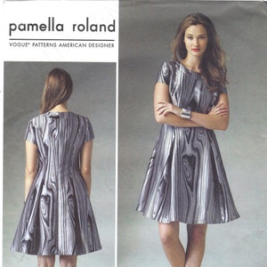 Uncut Vogue Sewing Pattern 1380 American Designer Pamella Roland Dress ...