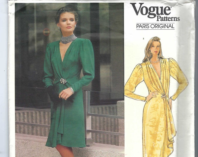 Uncut Vintage Vogue Sewing Pattern Emanuel Ungargo 1403 GORGEOUS Misses ...