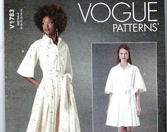 Uncut Vogue Sewing Pattern Women's Dress, Princess Seam Dress Pattern ...