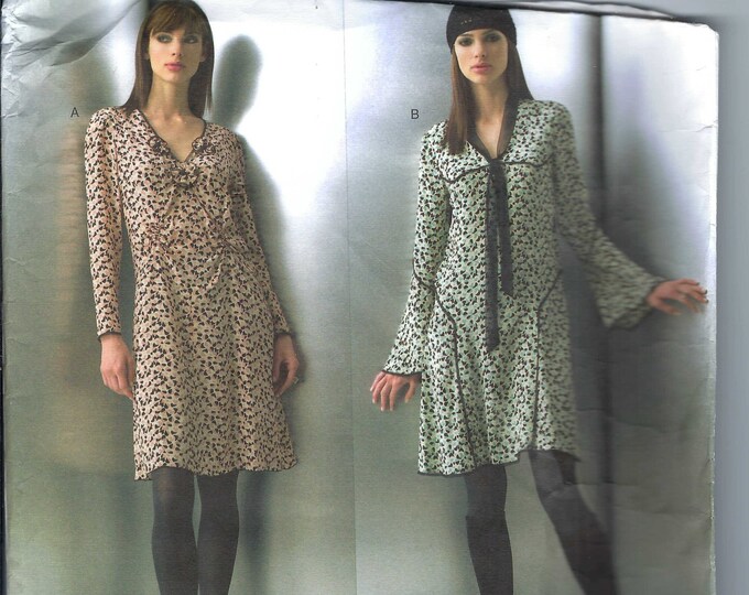 Uncut Vogue Sewing Pattern 2820 American Designer Anna Sui Dress ...