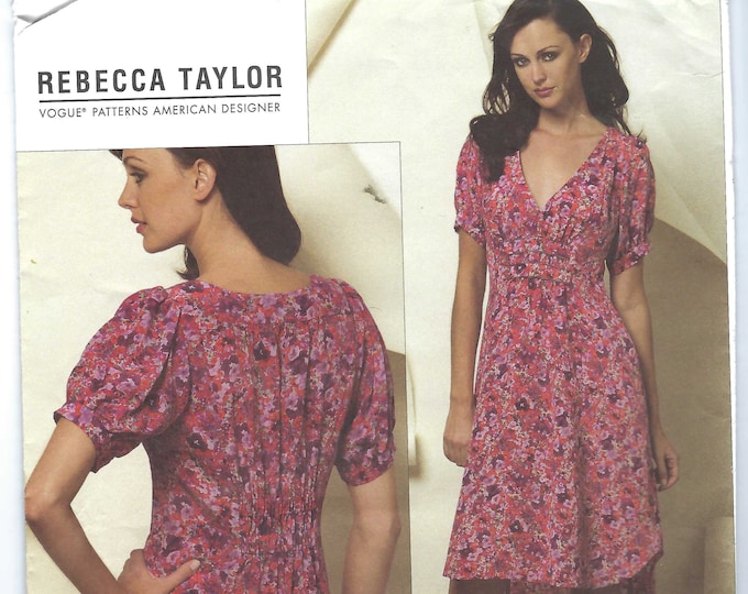 Uncut Vogue Sewing Pattern Misses Princess Seam Dress Vogue American ...