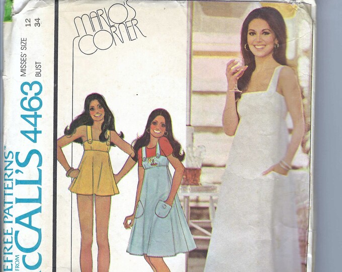 Uncut Mccalls Sewing Pattern 4463 Summer Dress Panties Sz 12 FF - Etsy