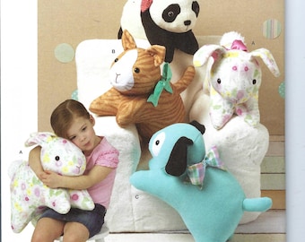 Uncut Simplicity Sewing Pattern 11524 9583 Poseable Plush Animals by ...