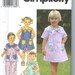 Uncut Simplicity Sewing Pattern 8347 Simplicity Toddlers Dress,top and ...