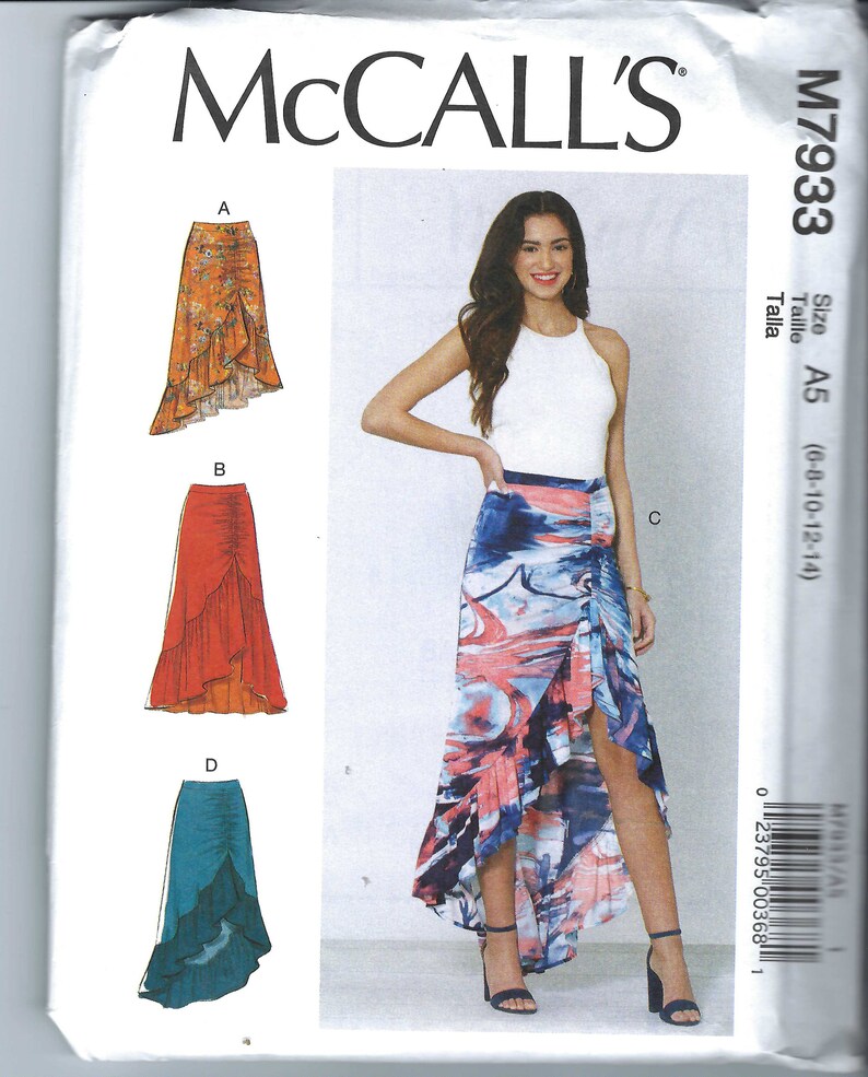Uncut Mccall's Sewing Pattern 7933 Misses' Skirts Size - Etsy