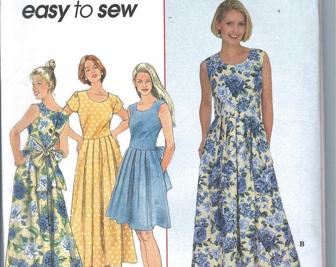 Uncut Vintage Simplicity Sew Sewing Pattern 8165 Sleeveless Tank or ...