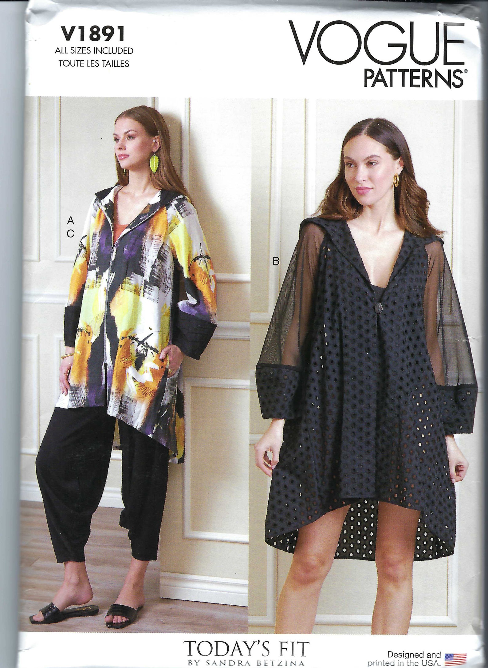Uncut Vogue Sewing Pattern Misses' Jacket and Pants by Sandra Betzina ...