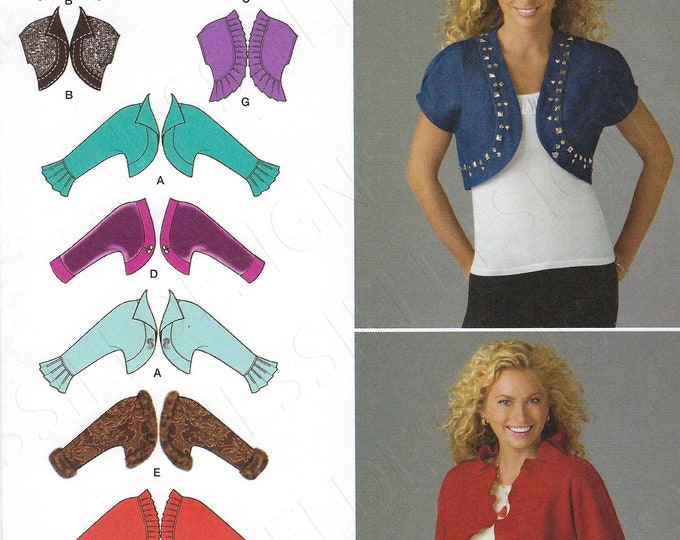 Uncut Simplicity Sewing Pattern 2478 Misses Bolero Jackets Neckline and ...