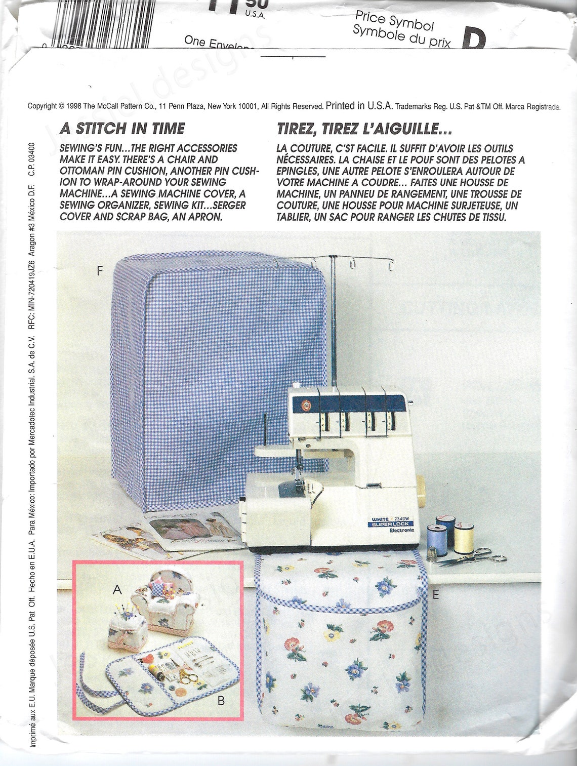 Uncut mccalls sewing pattern Sewing 9388 Machine and Serger | Etsy