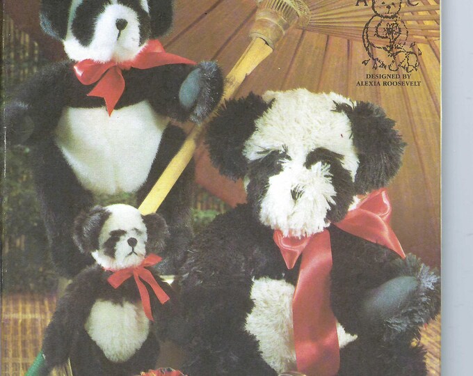 Uncut Simplicity Sewing Pattern 7883 Stuffed Panda Bear Pattern : 3 ...