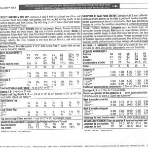 Uncut Vintage Simplicity Sewing Pattern 9133 Child Girls Boys Overalls ...