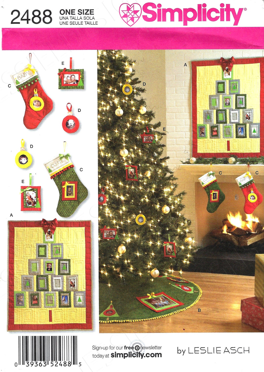 Uncut Simplicity Sewing Pattern 2488 Christmas Decorations Pattern ...