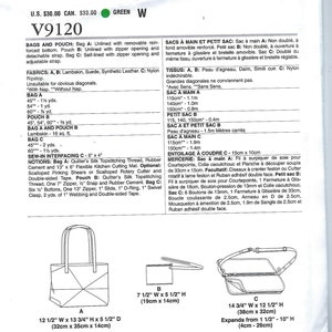 Uncut Vogue Sewing Pattern 9120 Concertina Tote Bag FF - Etsy