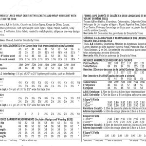 Uncut Simplicity Sewing Pattern 8612 Women's Easy Wrap Skirts by Ashley ...