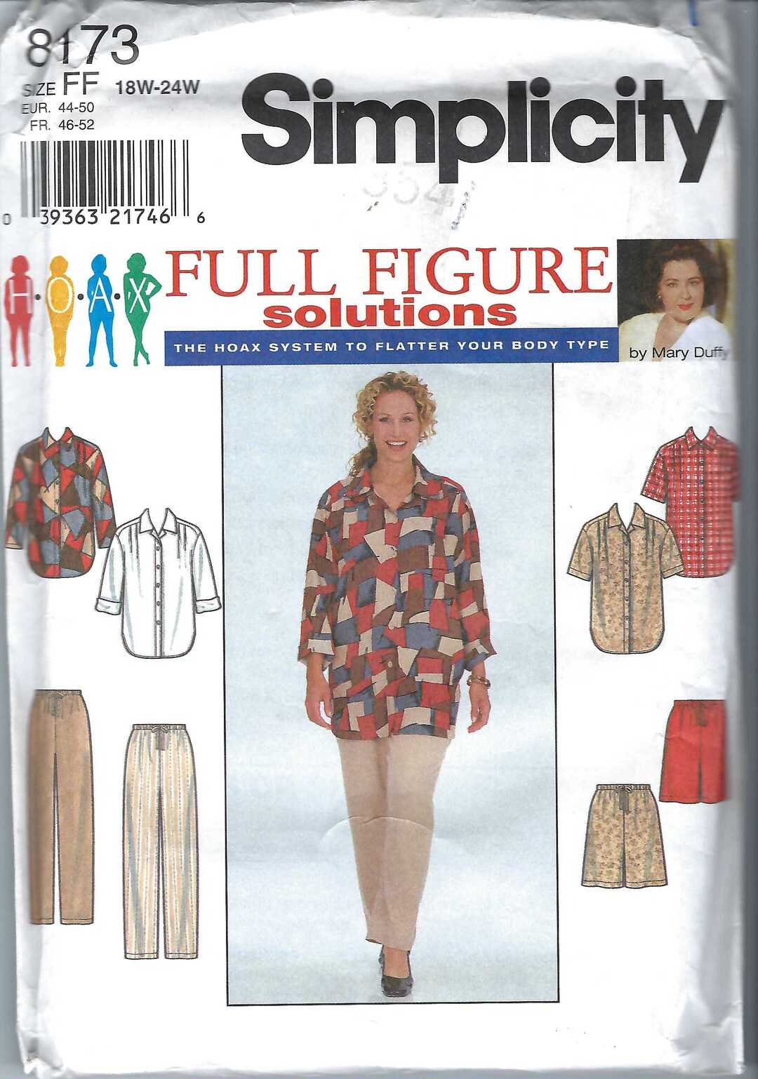 Uncut Vintage Simplicity Sewing Pattern 8173 Woven Separates | Button ...