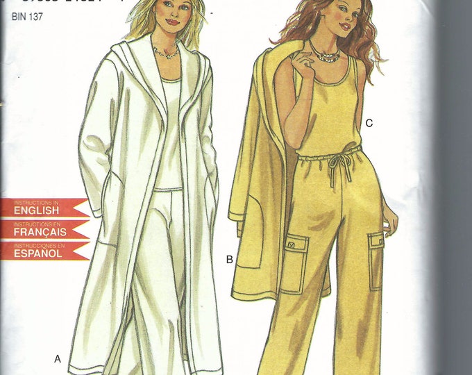 Uncut Vintage New Look Sewing Pattern 6979 Jacket Tops Pants Sz 10-22 ...