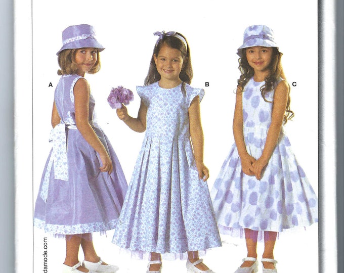 Uncut Burda Style Sewing Pattern 9696 Size 2-7 Girl's Party, Flower ...