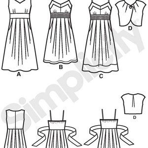 Uncut Simplicity Sewing Pattern Simplicity Pattern 595 2886 Dress With ...