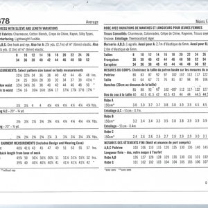 Uncut Simplicity Sewing Pattern 9678 Misses' Dress With Sleeve and ...