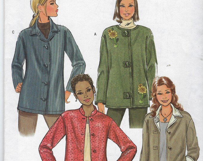 Uncut Butterick Sewing Pattern 4353 Ladies Jacket Size Xs-s-m L/XL FF ...