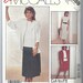 Uncut Simplicity Sewing Pattern 8302 Misses/women's Dress Tunic Pants ...