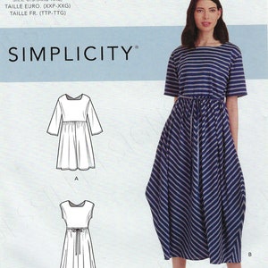 Uncut Simplicity Sewing Pattern 9140 10599 Misses Dress Pattern Easy to ...