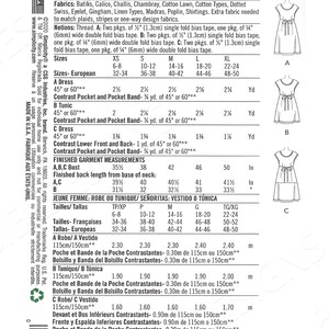 Uncut Simplicity Pattern 902 S9122 9122 1080 Misses' Dress or Tunic ...