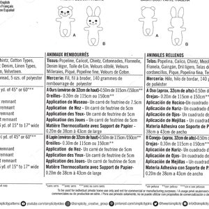 Uncut Simplicity Sewing Pattern It's so Easy | A8323 8323 | Stuffed ...