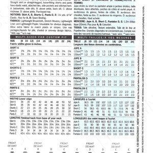 Uncut Butterick Sewing Pattern 3460, Fast Easy, Skirt, Pants, Shorts ...