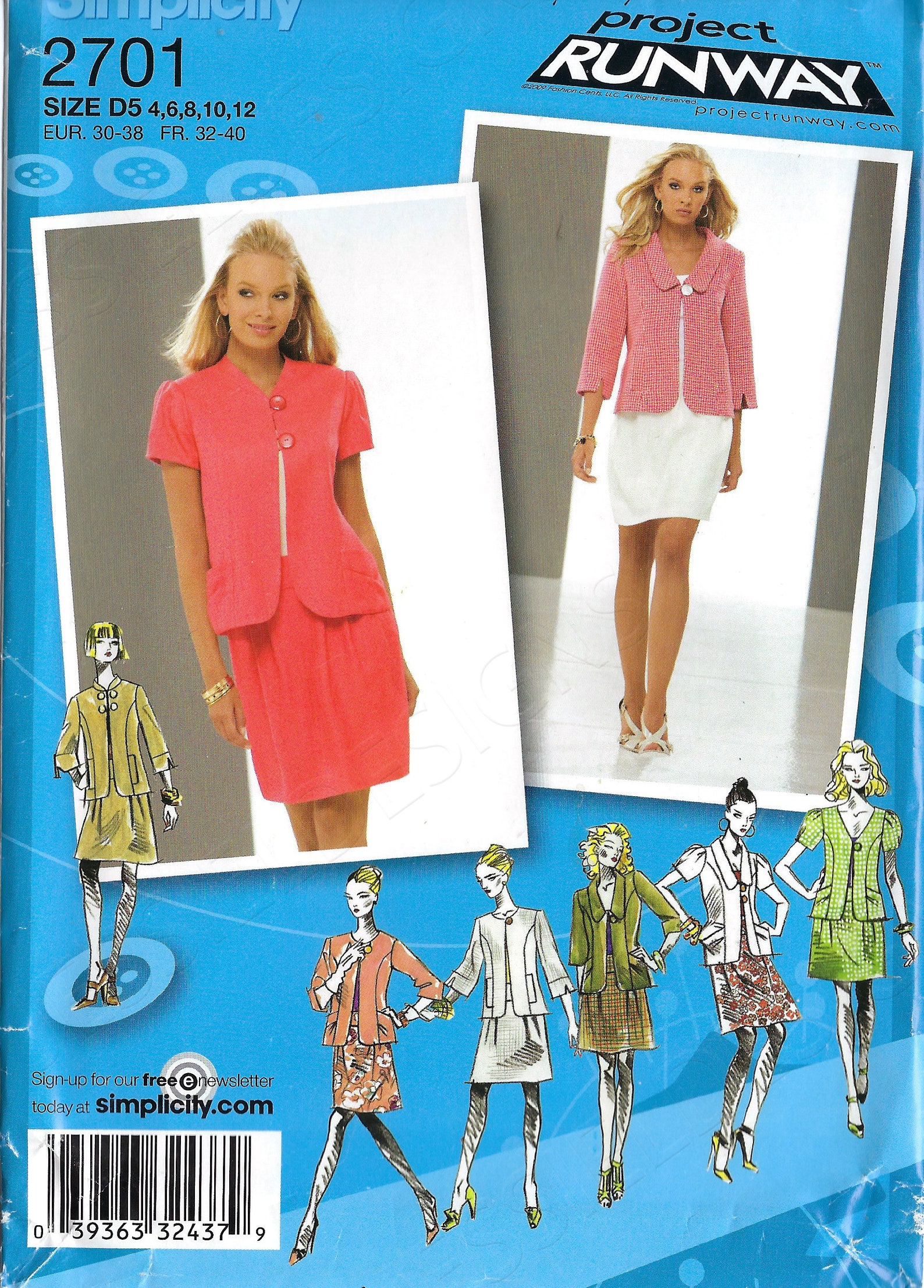 Uncut Simplicity Sewing Pattern 2701 Pattern Project Runway - Etsy