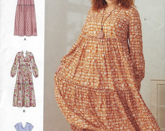 Uncut Simplicity Sewing Pattern 10998 9265 Misses' & Women's Tiered ...